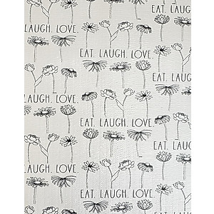 Rae Dunn Shelf Liner - Drawer Liner and Cabinet Liner - Decorative Anti-Slip Refrigerator Liners and Shelf Liners for Kitchen Cabinets, Pantry Shelves, Dresser Drawers