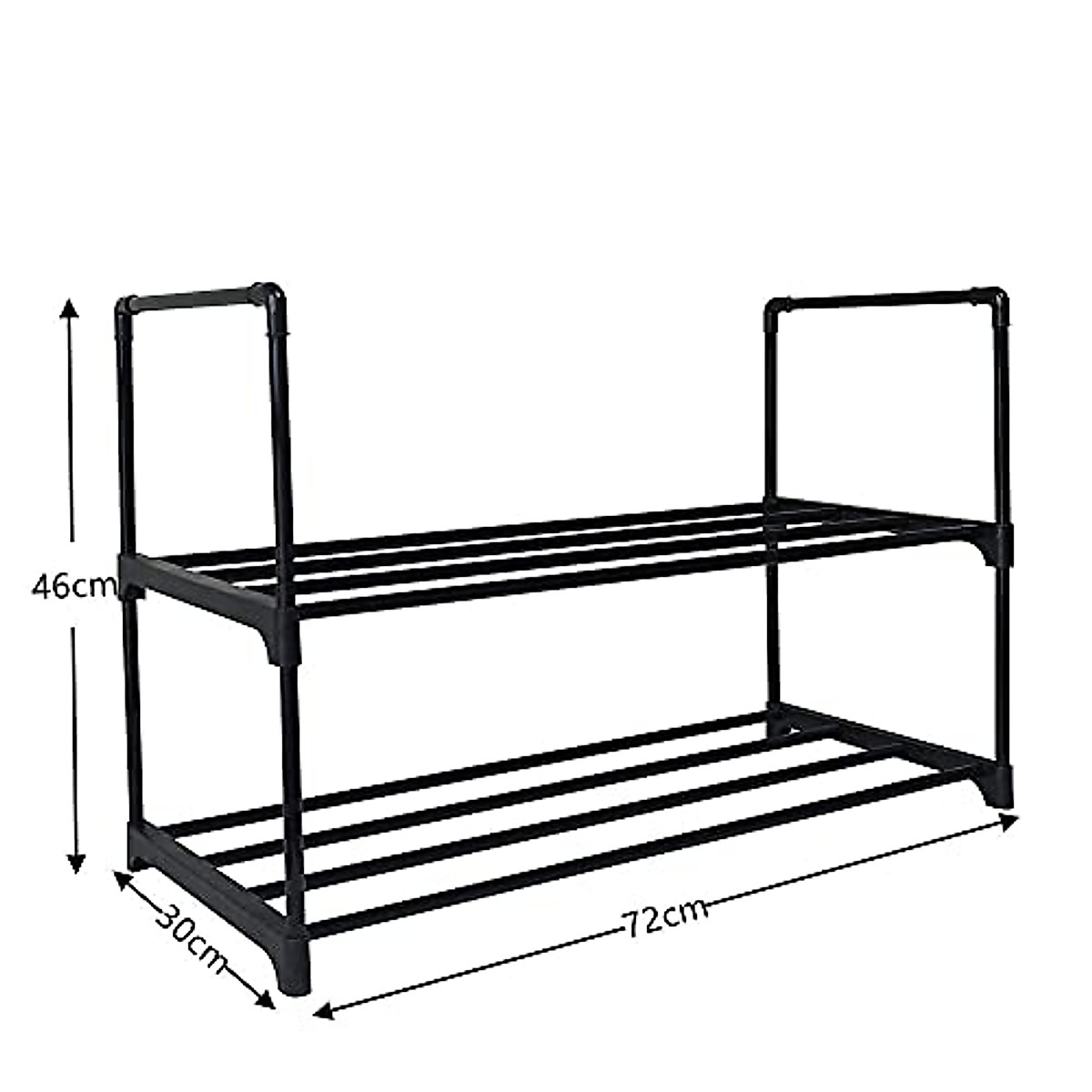 JZHHRPP 2-Tier shoe racks shoe rack storage shoe rack small shoe rack door shoe rack living room shoe rack bedroom shoe rack 70x30x46cm