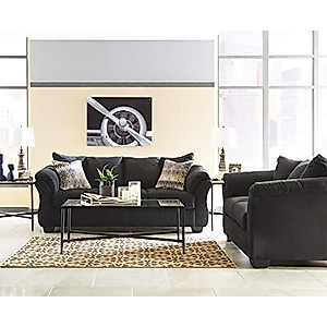 Signature Design by Ashley Darcy Classic Contemporary Sofa, Black