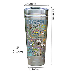 Catstudio Big Sur Thermal Tumbler | Triple Wall Insulation With Non Slip Bottom | Great Travel Cup for Water, Coffee, Tea, or Smoothies