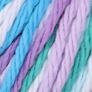 Lily Sugar'n Cream Super Size Ombres Yarn, 3 oz, Beach Ball Blue, 1 Ball