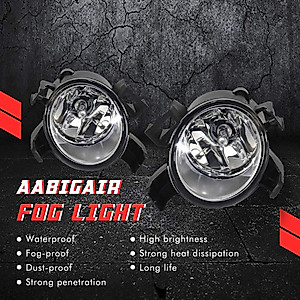 Driving Fog Lights Lamps Replacement for 2004-2018 Nissan Sentra & 2010-2015 Nissan Altima & 2007-2014 Nissan Maxima with H11 12V 55W Halogen Bulbs & Switch