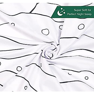 TansyPanda Bassinet Sheets for Angelbliss, Baby Delight, Maxi-COSI Lora, and Baby Joy Bedside Sleeper, 3 Pack, 33x20 Inch, Ultra Soft, Breathable and Snug Fit for Boys and Girls, Dark Gray and White