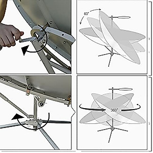 LiuWHweiXunDa Outdoor Ovens,Solar Cooker Stove Kits,1800W Portable Parabolic Solar Cooker,Concentrating Solar Cooker, 59 Inch Foldable Solar Cooker, Solar Cooker Parabolic Portable Stoves Magnesia