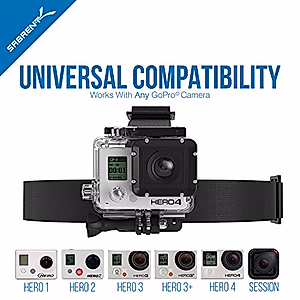 SABRENT GoPro Head Strap Camera Mount [Compatible with All GoPro Cameras] (GP-HDST)