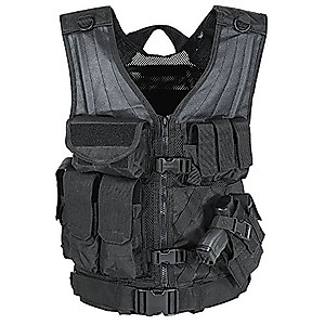 Voodoo Tactical 20-8112001330 Men's Msp-06 Entry Assault Vest, Large/XXL, Black