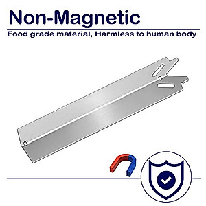 YOUFIRE Heat Plate Shield Stainless Steel Gas BBQ Grill Replacement Parts for Brinkmann 810-4221-S, 810-6420-S, 4 Pack 14 7/8" Heat Tent Flavorizer Bar Burner Cover Flame Tamer