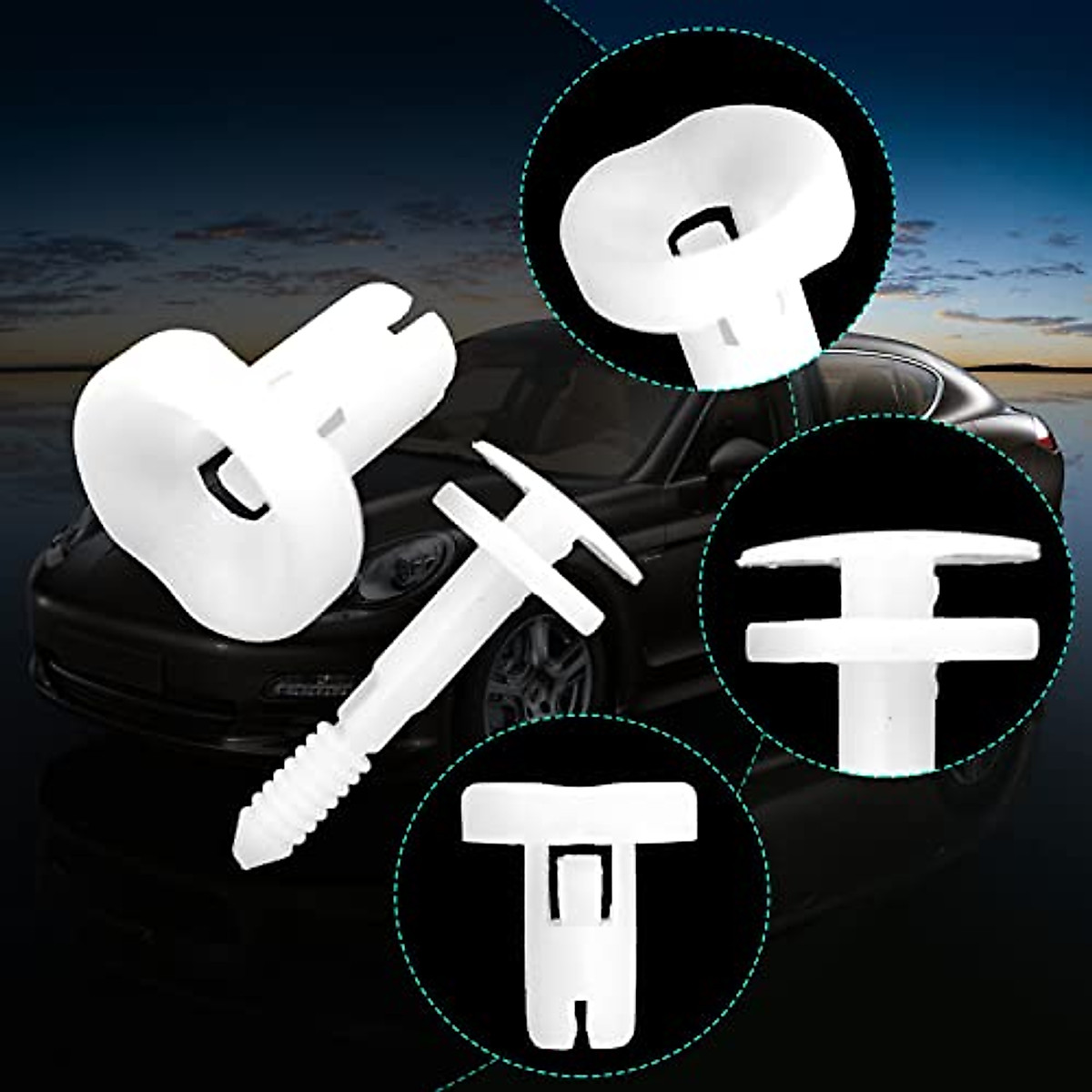 TOPCNOEM 50Pcs Car Door Panel Retainer Clips Compatible with GM Chevy GMC 15960325 - C1500 C2500 C3500 K1500 K2500 K3500 Pickup Jimmy Yukon Blazer Tahoe Suburban