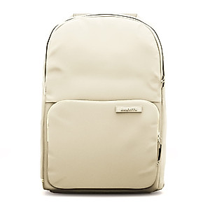 BREVITE The Backpack- Casual daypack backpacks for every function. Compact but spacious 18L aesthetic traveling backpack with laptop compartment. (Tan)