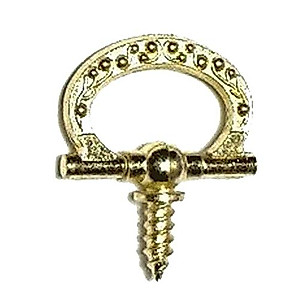 Brass Finish Ring Hanger, Oval Style (Pack of 12)