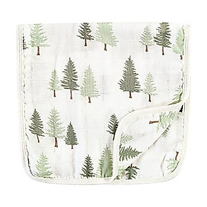 Hudson Baby Unisex Baby Muslin Burp Cloth 7pk, Forest Animals, One Size