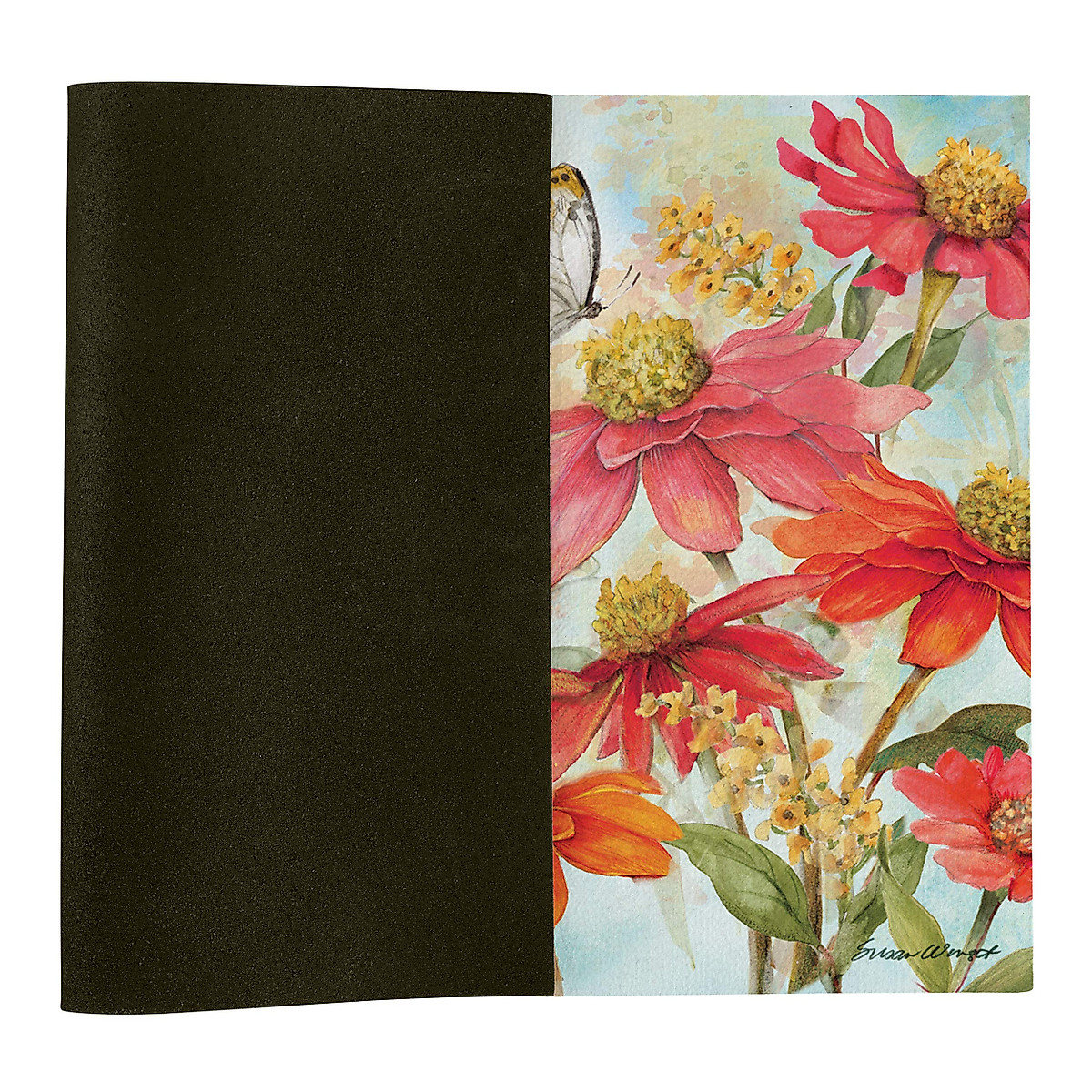 Studio M MatMates Summer Zinnias Decorative Floor Mat Indoor or Outdoor Doormat with Eco-Friendly Recycled Rubber Backing, 18 x 30 Inches