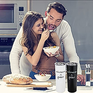 Engagement Gifts for Couples - Fiance & Fiancee Newly Engaged Gift for Her & Him Bride & Groom Unique Gifts for Women Party Anniversary 20oz Travel Skinny Tumbler