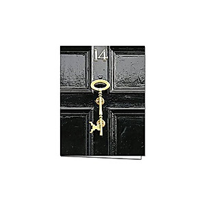 Note Card Cafe Realtor Greeting Cards with Kraft Envelopes | 72 Pack | Blank Inside, Glossy Finish | Door Knockers | Set for Greeting Cards, Housewarming, New Home, Thank You