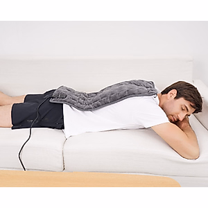 Electric Heating Pad for Back Pain, Cramps, Arthritis Relief, Far Infrared Fast Heated Pad with Moist & Dry Heat Therapy, 8 Heat Settings with Auto-Off (XA-05)