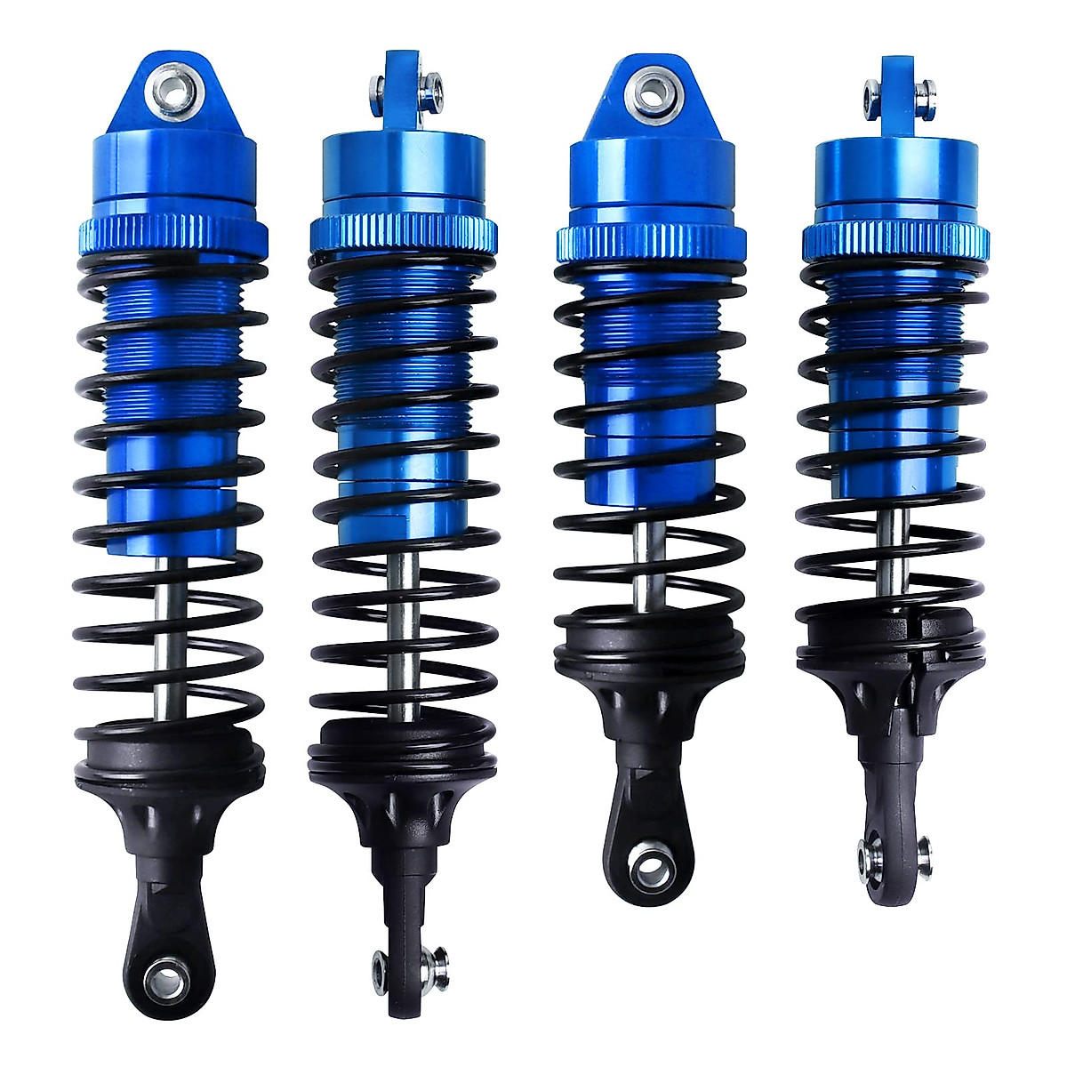 Hobbyfire Shocks Aluminum Threaded Absorber Damper Upgrades Parts Accessories for 1/10 Traxxas Rustler 4X4 VXL Stampede 4X4 Hoss 4X4 Replace 5862 (Navy Blue)