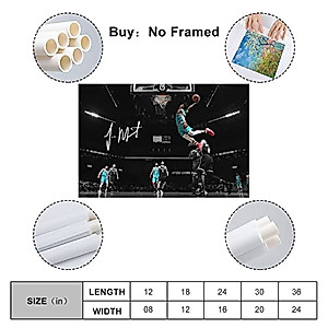 BNZWAA Ja Morant Dunk Poster Canvas Wall Art Decor 08x12inch(20x30cm)