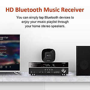 Esinkin Bluetooth Receiver Wireless Audio Adapter 4.0（NFC-Enabled） for HD Music Stereo Sound System
