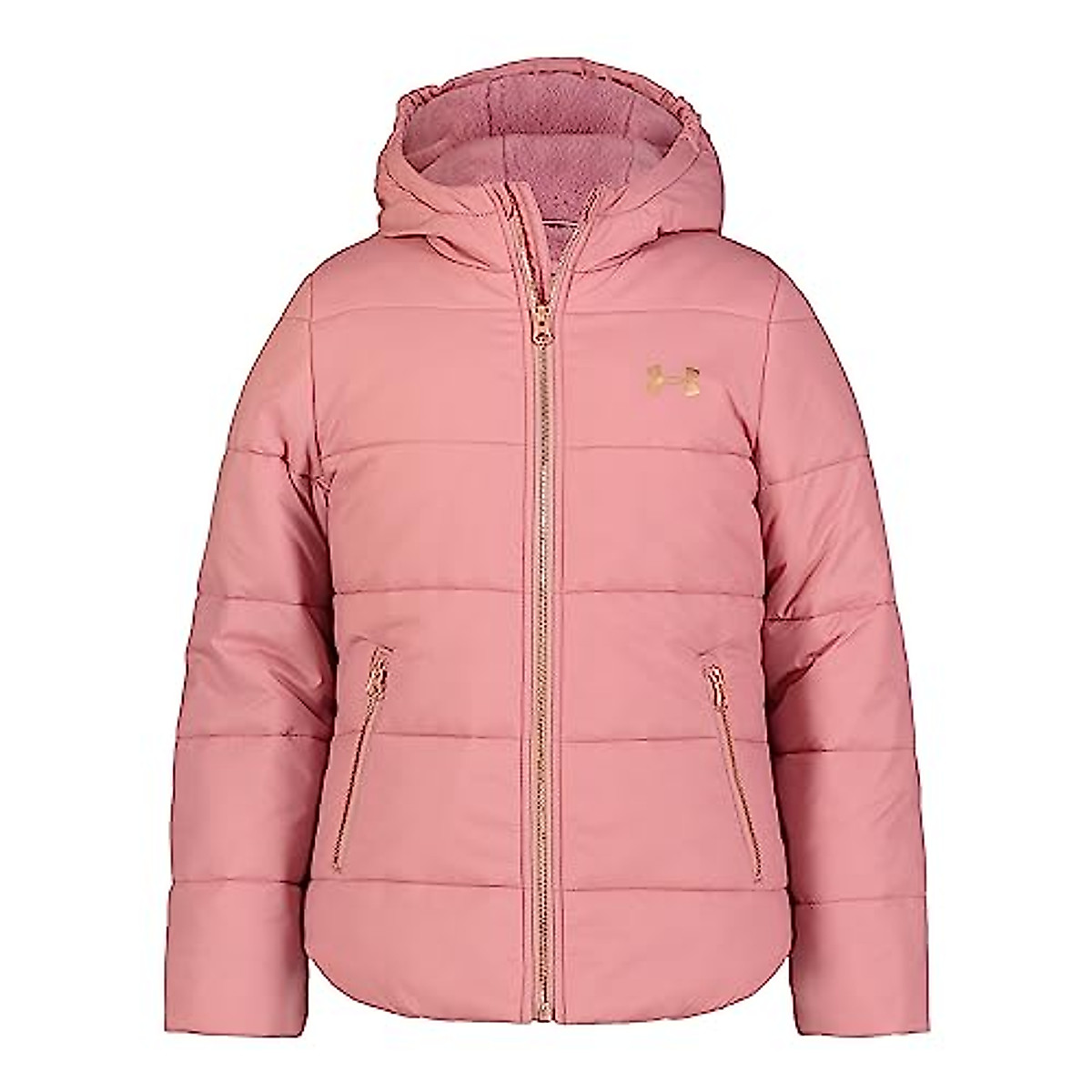 Under Armour UA EDIE PUFFER JACKET, Pink Elixir/Rose Gold, YMD