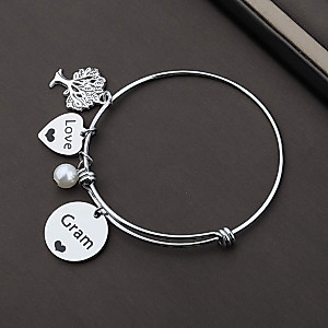 ENSIANTH Gram Bracelet Grandma Gift Mother’s Day Jewelry Gift Idea for Grams (Gram Bracelet)