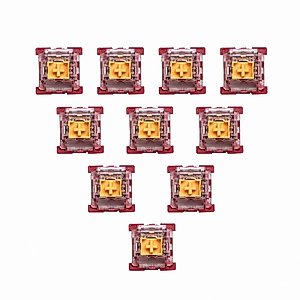 GK GAMAKAY Silent Linear Mechanical Keyboard Switch, 35Pcs/Pack GamaKay Phoenix Switch 3 Pin Pre-lubed Switches for LK67 TK75 CK68 DIY Mechanical Gaming Keyboard (Phoenix Switch)
