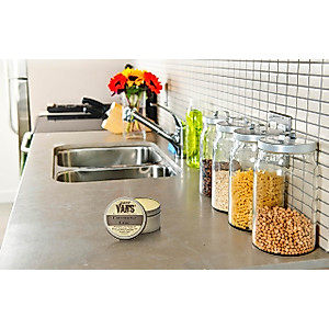 Daddy Van's® All Natural Beeswax Countertop Care for Soapstone, Slate, Concrete Composite and Butcher Block Counter Tops - Food Safe, Chemical-Free and Non-Toxic - 6 Oz. Tin