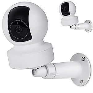 UYODM Wall Mount Bracket for Kasa Smart KC110 Dome Indoor Security Camera, 360 Degree Adjustable Security Mount Holder (Camera Not Included) (2PACK)