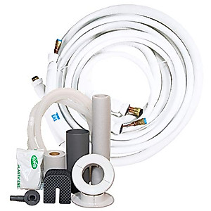 Klimaire DIY 24,000 BTU 19 SEER2 Mini Split Heat Pump Air Conditioner w/ 25-ft Pre-Charged Quick-Connect Installation Kit - 230V