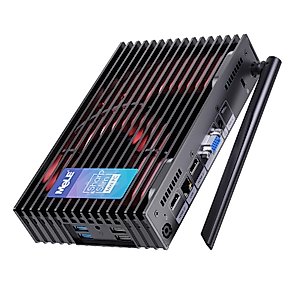 MeLE Mini PC Fanless PCG35HD N5105 Micro Computer, 8GB 128GB Small Desktop Server, Support Triple Monitor 4K WiFi5 Gigabit Ethernet BT5.2 PXE Unlock BIOS Auto Power on Industrial IoT Business