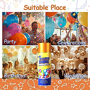 Bezente Balloon Shine Spray - 15 oz High Shine Balloon Spray, Balloon Spray Shine, Waterproof, Long-lasting Antioxidant, Odorless, Instant Shiny Effect for Party Balloons Decorations