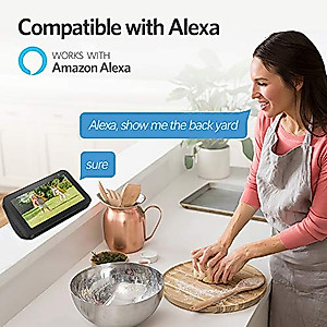 TENVIS Security Camera Outdoor - 1080P Home Security Surveillance IP Camera, Pan/Tilt 2.4G WiFi Camera, IP65 Waterproof, Night Vision, 2-Way Audio, Motion Detection, Cloud Camera, Works with Alexa