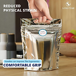 29.6 Mil,1 Gallon Mylar Bags-Mylar Bags 1 Gallon-Gallon Mylar Bags-1 Gallon Mylar Bags for Food Storage-Mylar Food Storage Bags(Pack of 30)