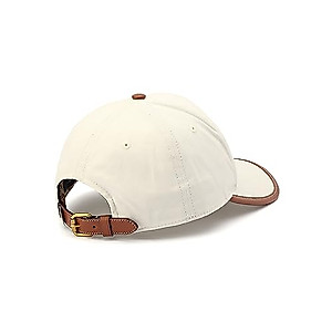 Coach Womens Cotton Canvas Hat Baseball Cap, Chalk, Medium-Large US