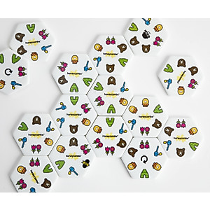 HoneyCombs Game: A Fun Matching Game for Kids and Families. Easy to Learn, Award Winning Tile Game, Educational, Gift for Kids and Adults Aged 5 and Up.