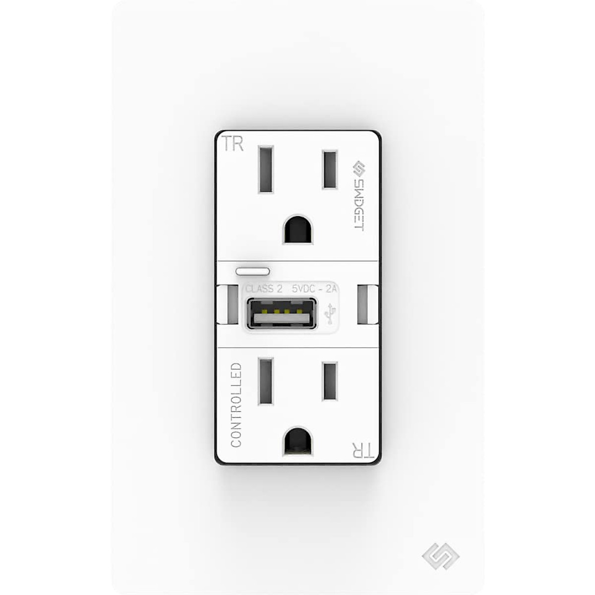 Swidget Customizable Outlet - Add a Wi-Fi or Z-Wave Insert to make it a smart outlet, smart plug, Wi-Fi Plug, Z-Wave Plug. Compatible with Alexa, Google Assistant, IFTTT. 15Amp, Tamper Resistant, ETL