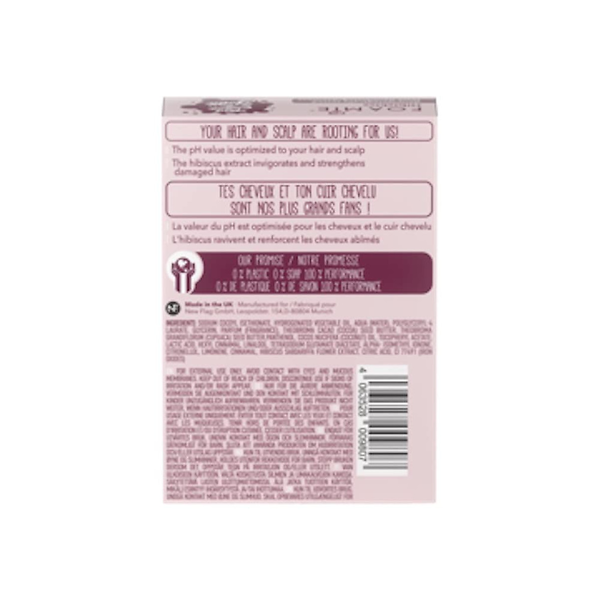 Foamie Natural Hair Conditioner Bar Soap-Free, Solid Conditioner for Dry & Damaged Hair, Repair Conditioner Hibiscus Plastic Free, Cruelty, Paraben and Sulfate Free