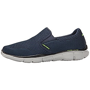 Skechers mens Equalizer Double Play Wide Slip On Loafer, Navy, 12 Wide US