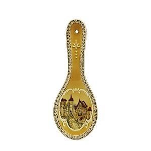 Decorative Ceramic Kitchen Spoon Rest by E.H.G | Deluxe German Village Scene