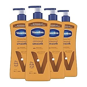 Vaseline Intensive Care hand and body lotion Almond Smooth for Rich Moisturization 20.3 Oz