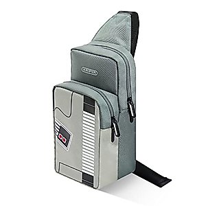 AKNES Crossbody Casual Sling Bag for Men/Women, Chest Multipurpose Shoulder Backpack Lightweight Small Fanny Pack, Daypack for Hiking and Travel Grey