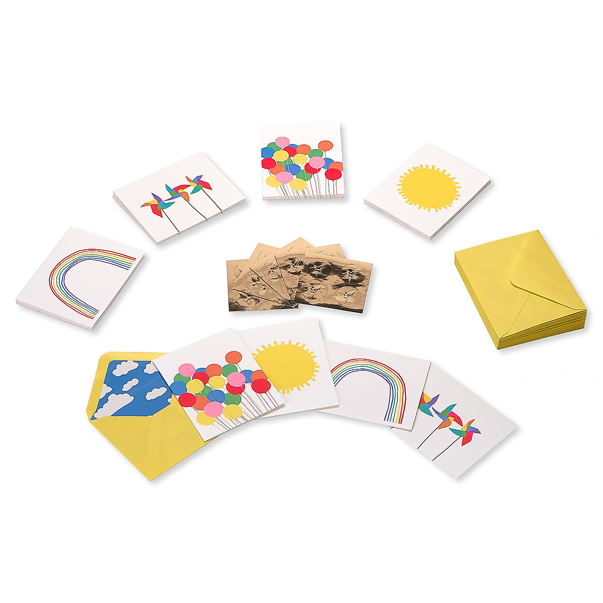 Papyrus Blank Cards with Envelopes, Little Box of Happy (20-Count)