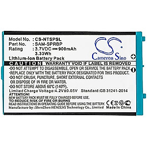 High Capacity 900mAh Li-ion Replacement Battery for Nintendo Advance SP, AGS-001, GBA SP fits Nintendo AGS-003, SAM-SPRBP