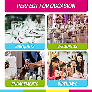 StarMar 8 Pack Rectangular Plastic Trays, Heavyweight Disposable Serving Party Platters, 9" X 13", Assorted Colors