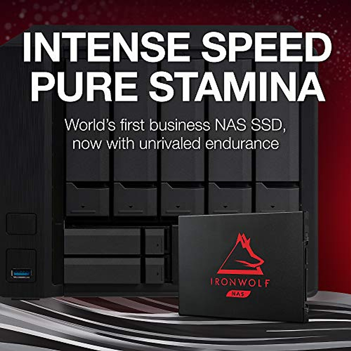 Seagate IronWolf 125 SSD 4TB NAS Internal Solid State Drive - 2.5 Inch SATA 6Gb/s speeds of up to 560MB/s, 24x7 performance with Rescue Service (ZA4000NM1A002)