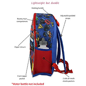 Nickelodeon Blaze and the Monster Machines Boys 16" Backpack 5 piece School Set (One Size, Blue)