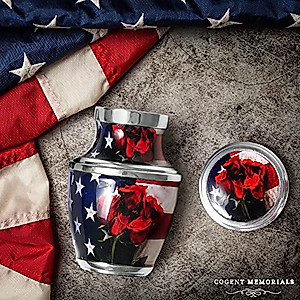 Mini Urn w/Velvet Bag, Funnel, Box – Memorial Funeral Urn Ashes Keepsake for Humans & Pets – Beautiful Cremation Urns - Aluminum Keepsake Urns for Human Ashes & Pets - Decorative Urns for Home Décor