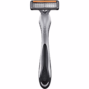 BIC Flex 4 Hybrid Disposable Men's 5-Blade Razors with Moveable Blades for a Clean and Close Shave, Pack of 6