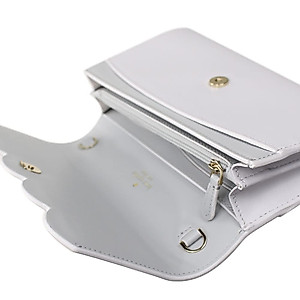 kate spade new york Gemma Wallet on a Chain Shoulder Bag (White Dove)