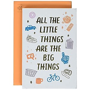 Hallmark Birthday Card for Husband (Hangable or Displayable Decoration, Little Things)