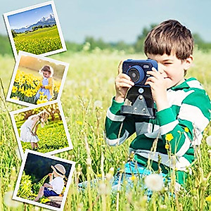 Digital Camera for Kids, 20MP 3.5" HD Screen Kids Camera, Starry Sky Pattern 1080P Video Cameras MP3 Player, Birthday for Kids 5-12(Blue)